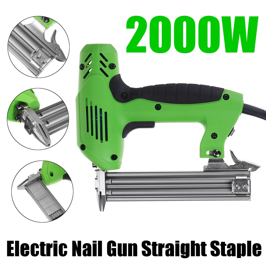 2000W Electric Straight+Staple Gun 2 in 1 Framing Tacker Eletric Nails ...