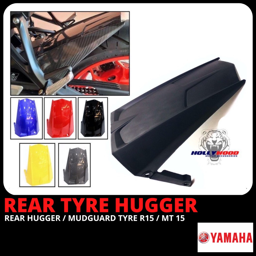 R15 R15M MT15 REAR HUGGER TYRE MUDGUARD SWINGARM TAYAR MAGAT BELAKANG ...