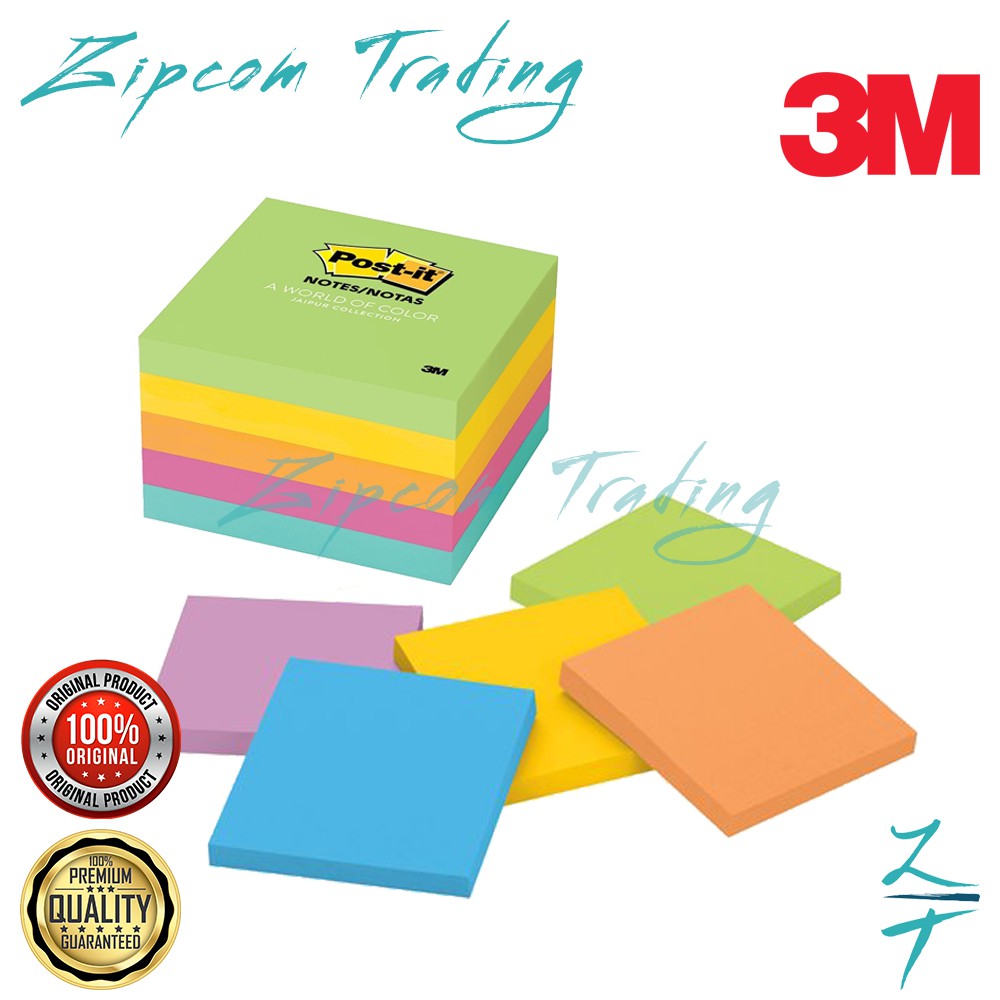 3M Post-it Sticky Noted Cubes (100 Sheets x 5 Pads) | Shopee Philippines