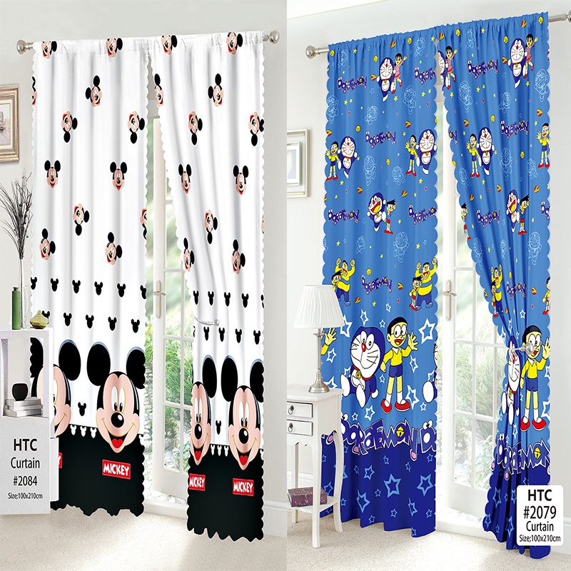 Cartoon Character Curtains Home Decoration Doors and Windows Kurtina ...