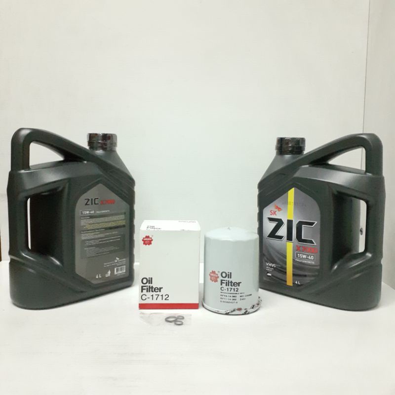 ZIC LUBRICANTS WITH SAKURA OIL FILTER FOR CHANGE OIL (1 SET BUNDLE ...