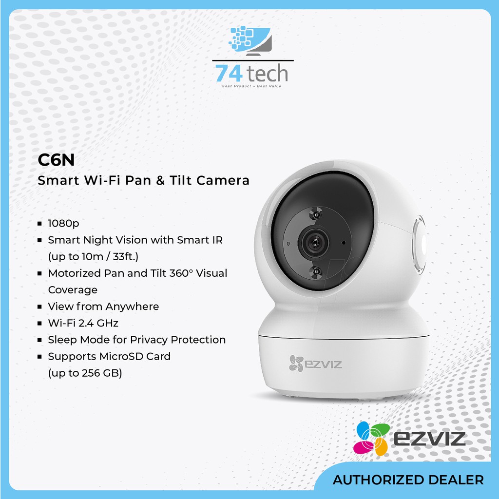 EZVIZ C6N 2MP Smart Wi-Fi Pan/Tilt 1080P Camera | Shopee Philippines