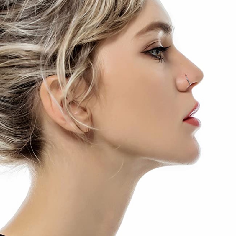 Surgical Steel Nose Clicker Septum Piercing Clicker Ear Cartilage Lip ...