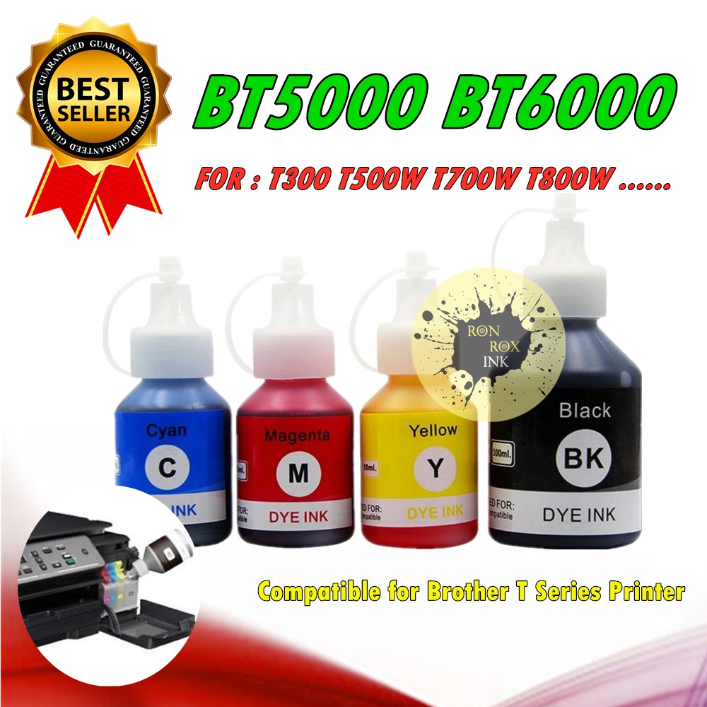 Compatible Brother Ink BT5000 BT6000 BTD60BK Refill ink For DCP-T710 ...