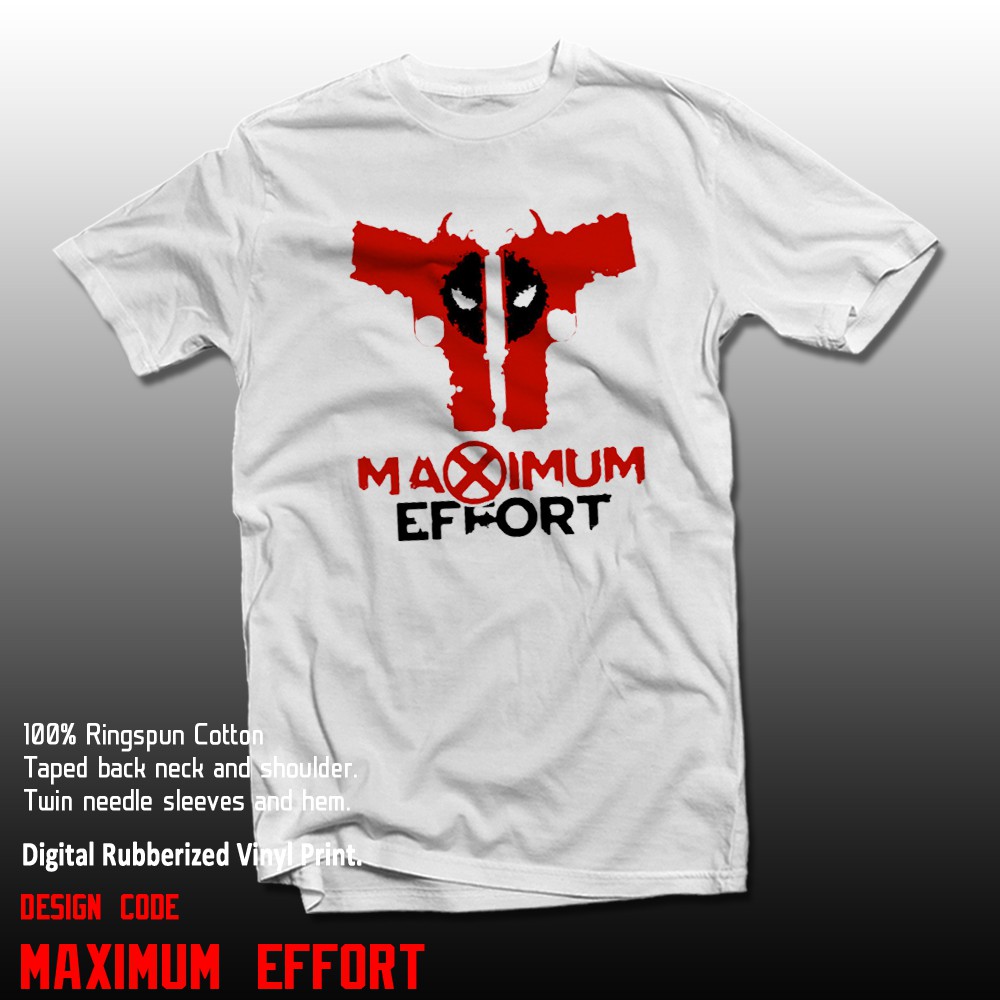 Gifo Shopee MRVL Maximum Effort Shirt | Shopee Philippines