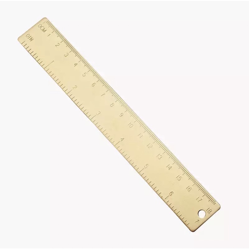 Nordic Metallic Brass Aesthetic Rulers / Protractor / Triangles ...