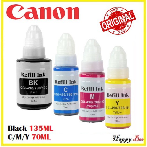 Canon GL790 REFILL INK G-SERIES For G1000, G2000, G3000,G4000 -No Box ...