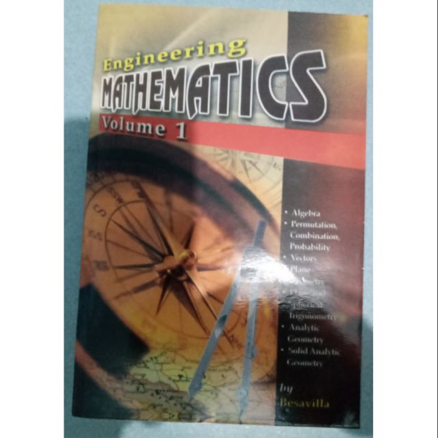 ENGINEERING MATHEMATICS VOL 1 by BESAVILLA | Shopee Philippines