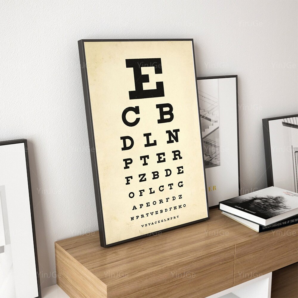 Poster And Prints Eye Test Snellen Chart Best Eyes Test Deals Paintings ...