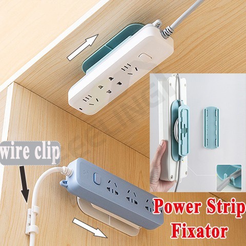 Self-adhesive power strip stand holder, extension socket, cable manager ...