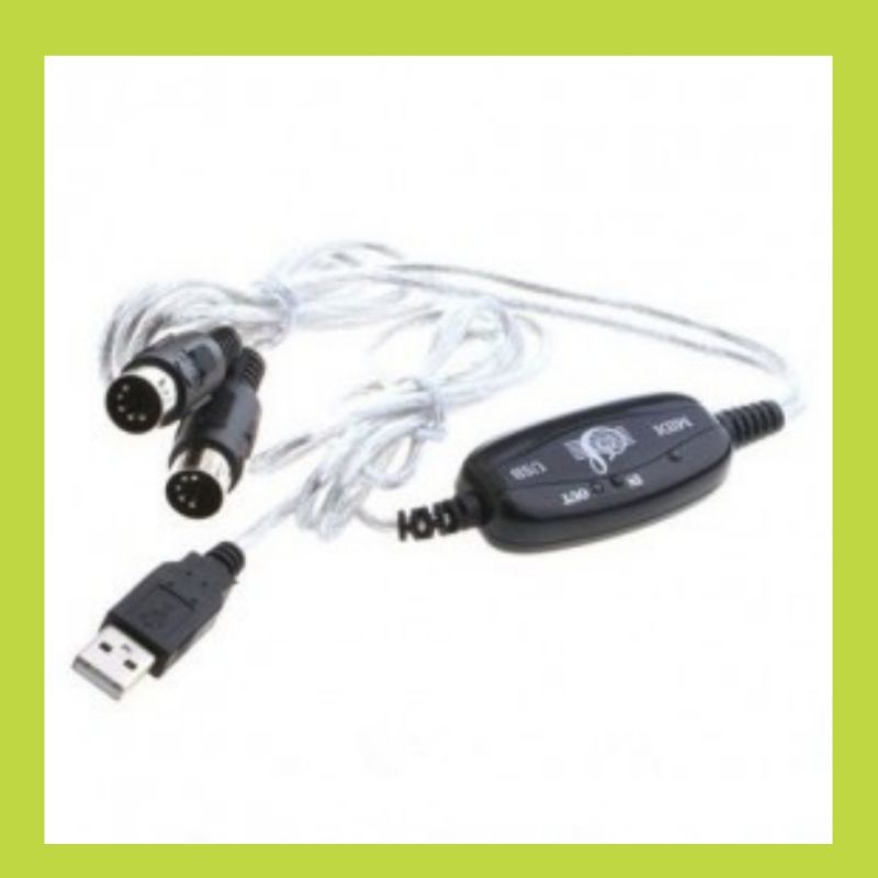 Usb MIDI Cable Converter PC to Music Keyboard Adapter Cable - Black ...