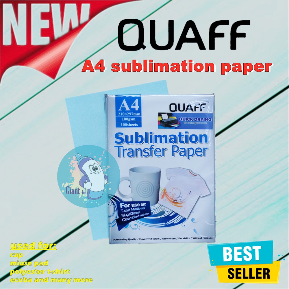 quaff A4 Sublimation Paper For 3D Sublimation machine Transfer Rate Mug ...