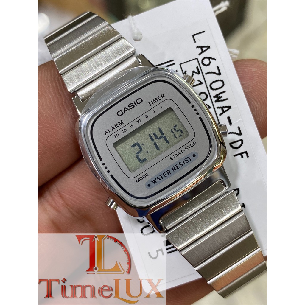 CASIO LA670WA 7D VINTAGE SILVER | Shopee Philippines