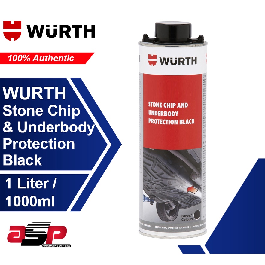WURTH Stone Chip and Underbody Protection Black Undercoat 1 Liter ...