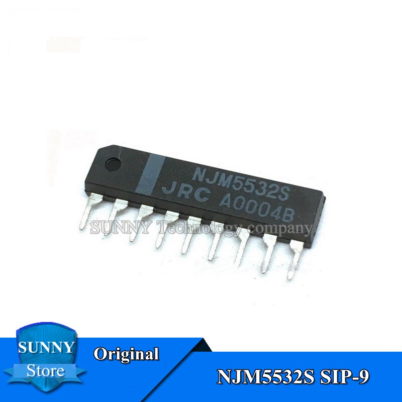 2Pcs Original NJM5532S SIP-9 JRC5532S NJM5532 SIP9 Low noise dual operational amplifier New ...