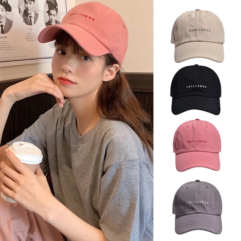 Embroidered Soft Top Curved Brim Baseball Cap Unisex Outdoor Leisure ...