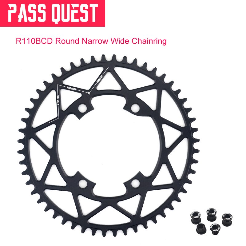 PASS QUEST 110mm BCD Chain Ring Road Bicycle Chain Wheel Light Weight ...