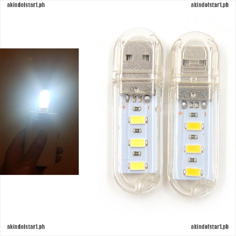 {BI&3C} Mini USB LED Night light Camping lamp For Reading Bulb Laptops Computer | Shopee Philippines