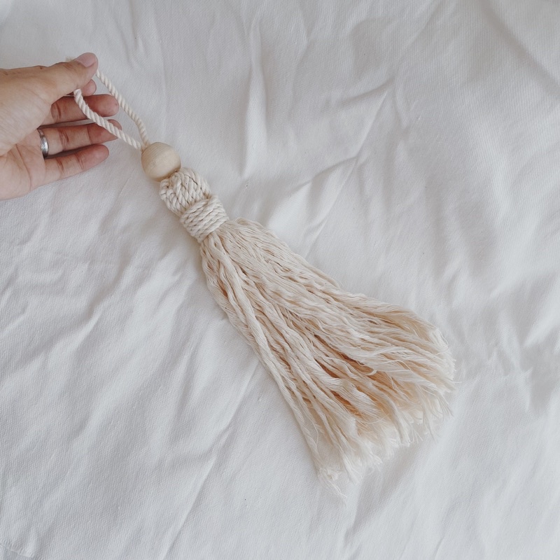 Macrame Cream Tassel (Mona) | Shopee Philippines