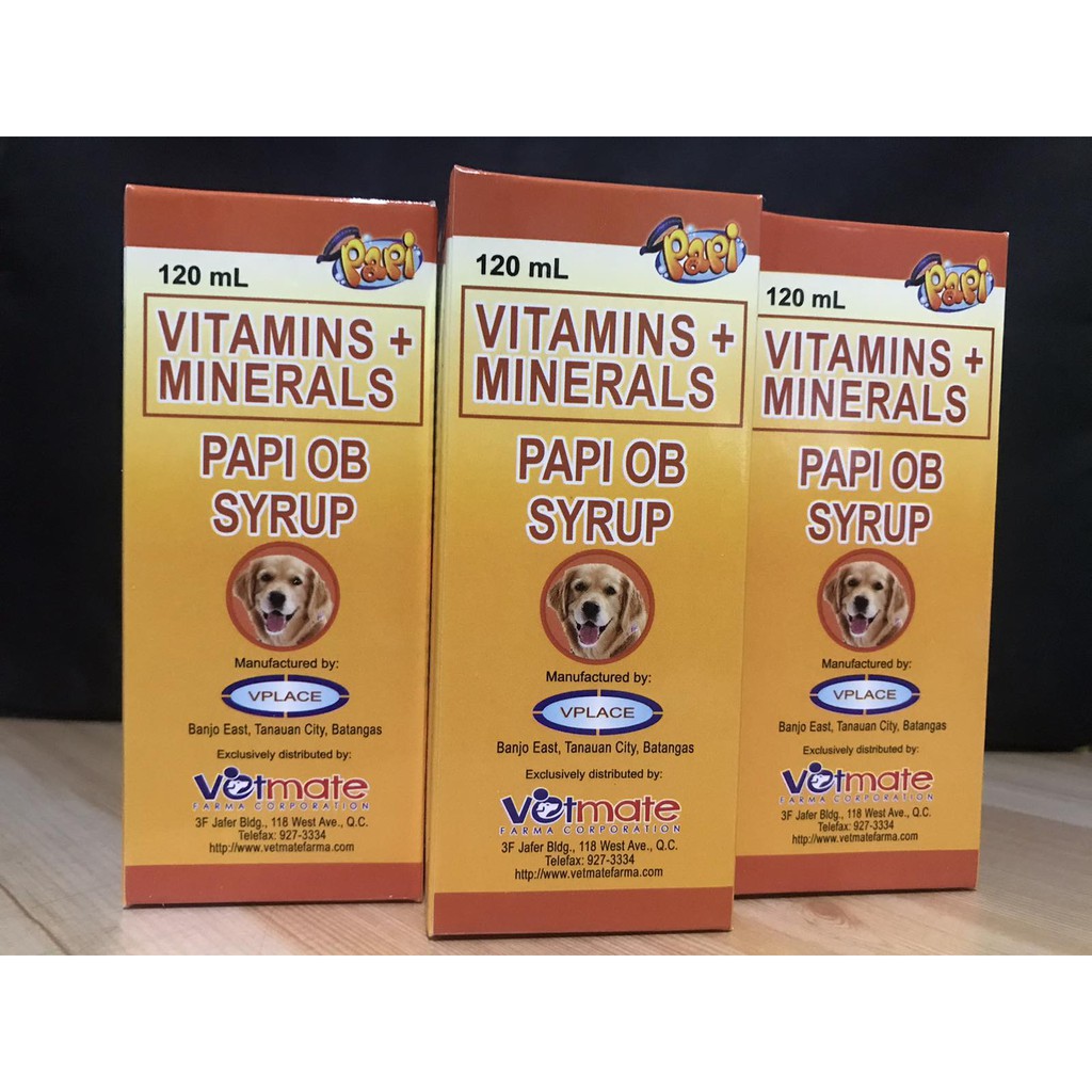 PAPI OB SYRUP (Vitamins + Minerals) 120ml | Shopee Philippines
