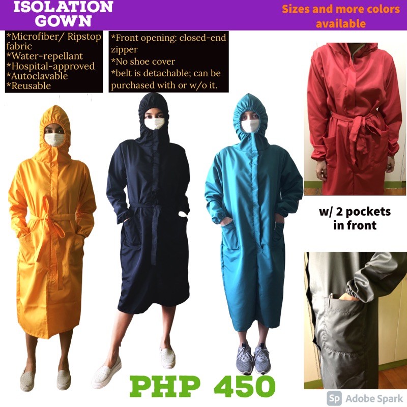 Gift Palette Lab gown PPE suit XS and Small size. Isolation gown ...