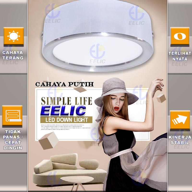 CAHAYA Eelic DOL-CKM3208S 8 watt led panel downlight attached to the ...