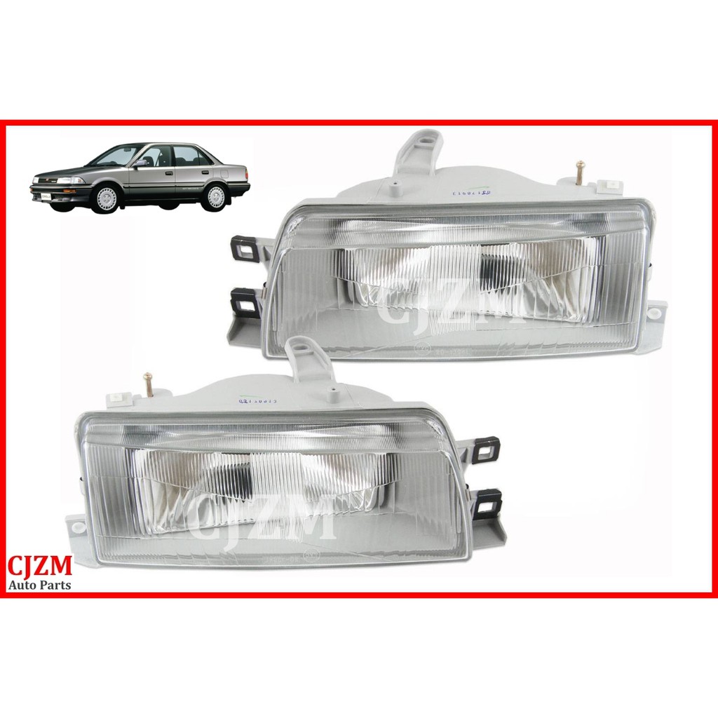 Toyota Corolla Small Body 1989-1992 Headlight Headlamp AE92 EE90 ...