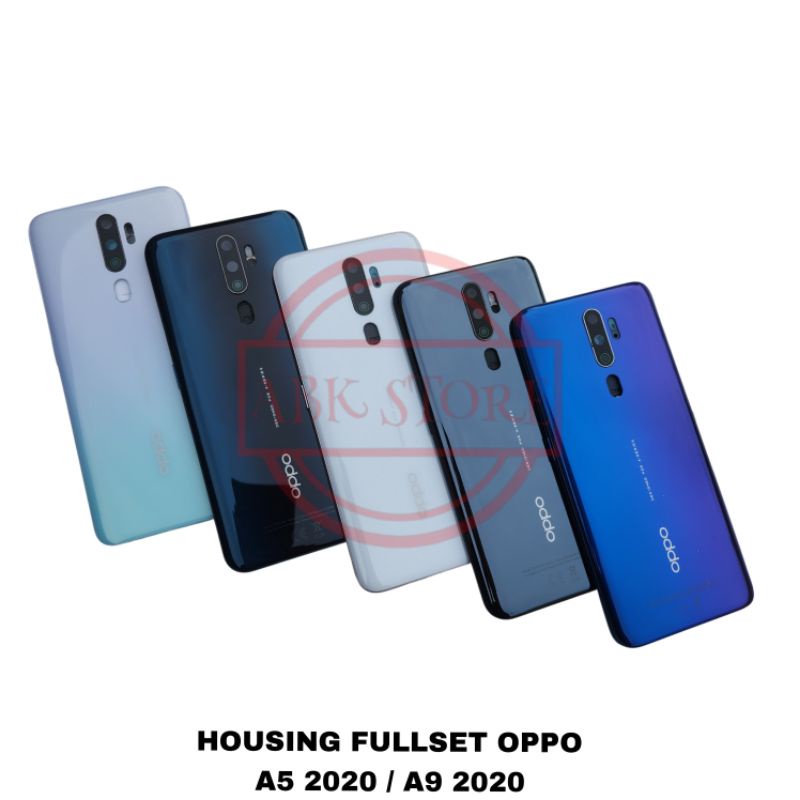 Back Casing - Kesing - Housing - Backdoor Fullset+Bezel Oppo A5 2020/A9 ...