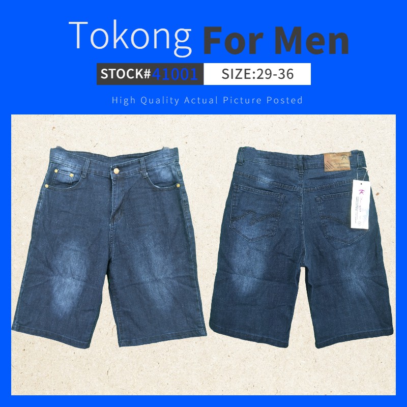 Denim Shorts For Men Maong Men's Tokong #Forgamos 41001 | Shopee ...