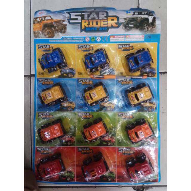 Jeep mini big foot Toy Car fullback Sheet 12pcs. | Shopee Philippines