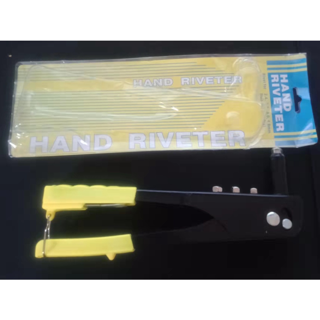 HEAVY DUTY HAND RIVETER W/ YELLOW HANDLE (no blind rivet) | Shopee ...