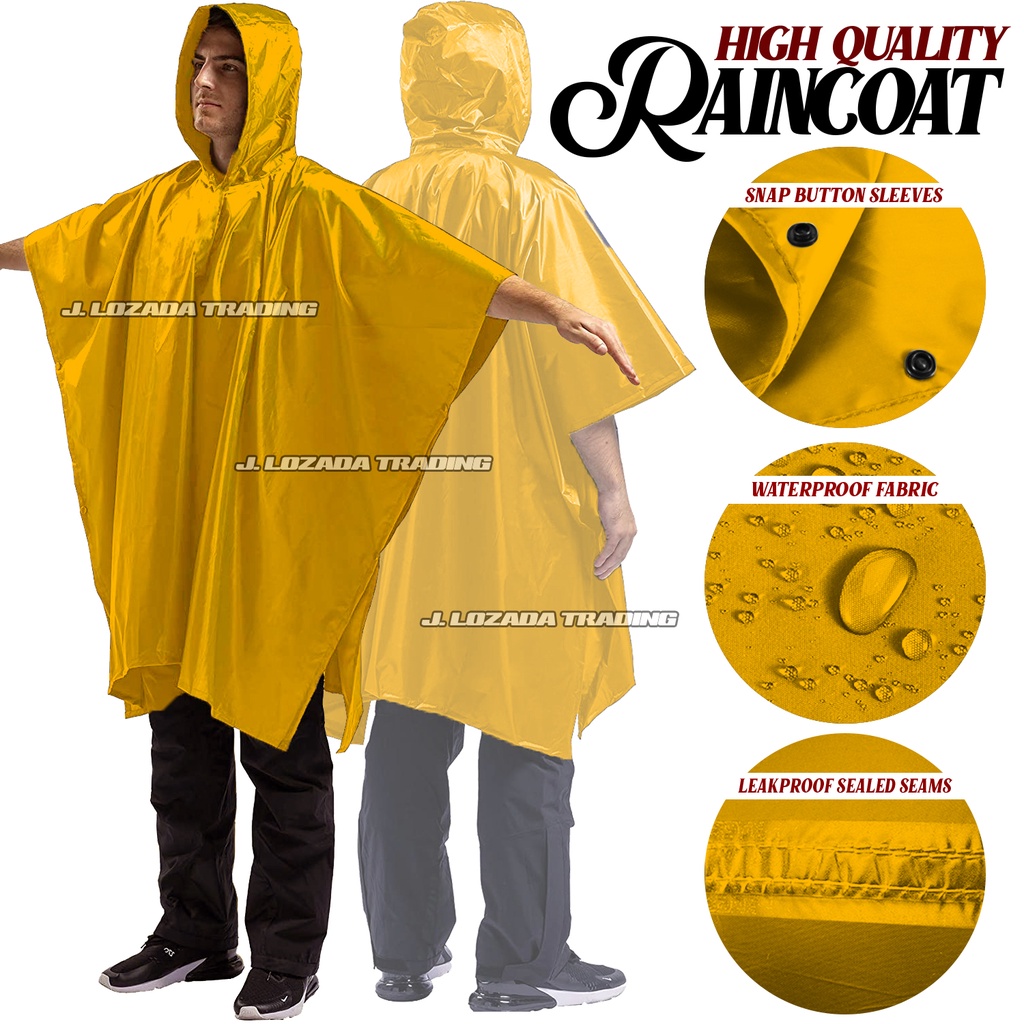 PONCHO KAPOTE MOTORCYCLE RIDER RAINCOAT WITH BAG KAPOTE - GC | Shopee ...