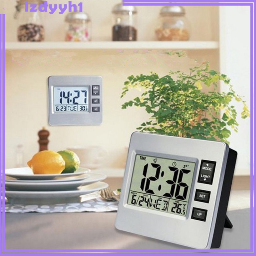JoyDIY Digital Alarm Clock Wall Mount&Desk Display Calender Clock for ...