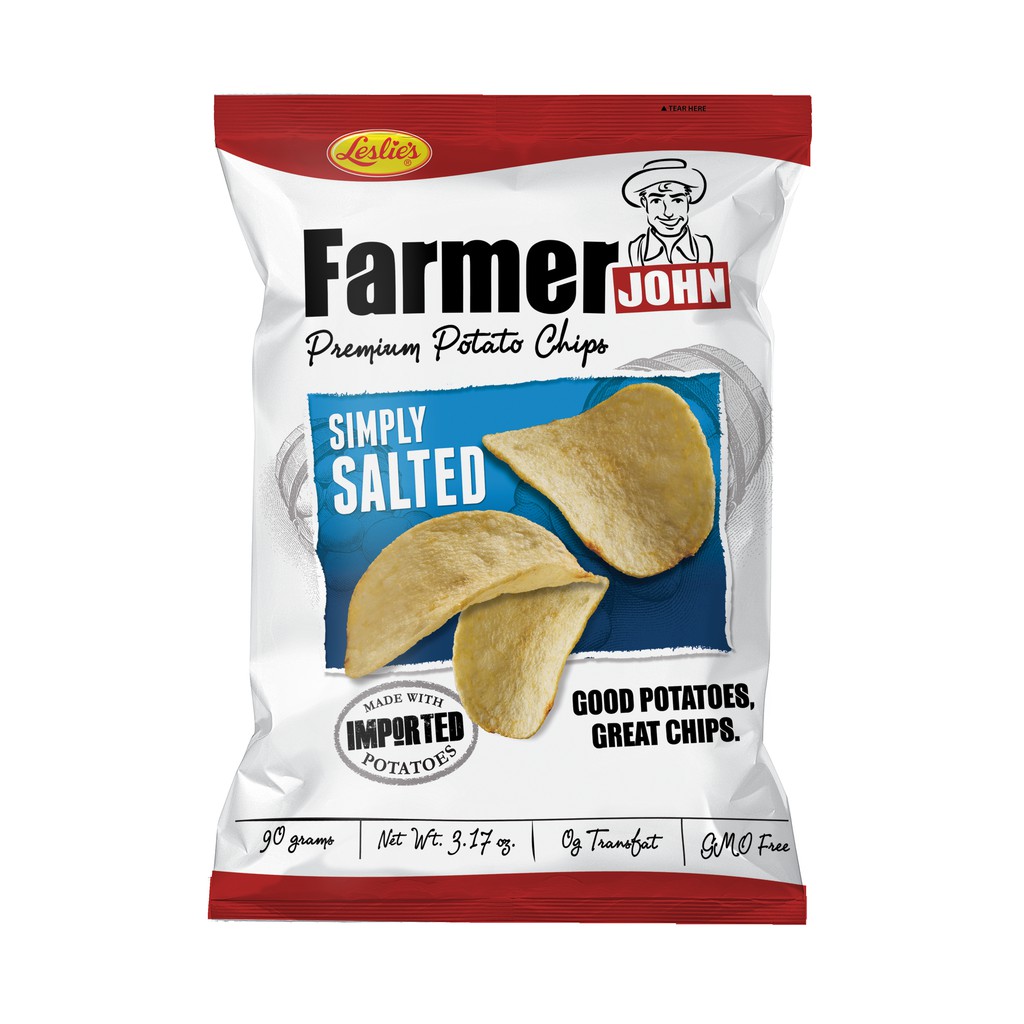 Farmer John Premium Potato Chips Simply Salted 90g | Shopee Philippines