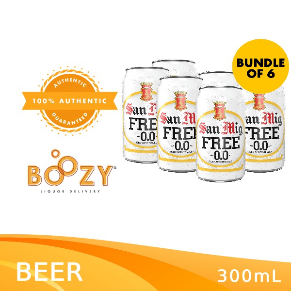 San Mig Free 0.0 330 mL Can Bundle of 6 | Shopee Philippines