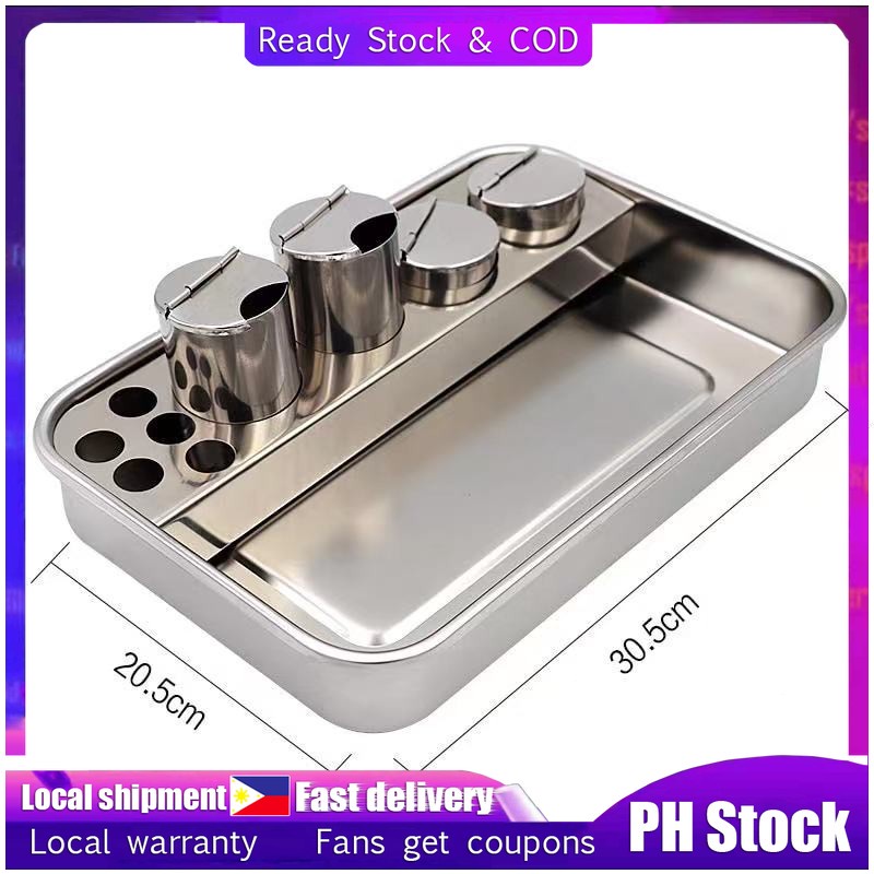 304 Stainless Steel Dental Instruments Tray Surgical Nursing Medical ...
