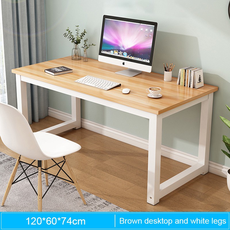 【120cm x 60cm x 74cm】Home Office Desk Table Computer Desk Furniture ...