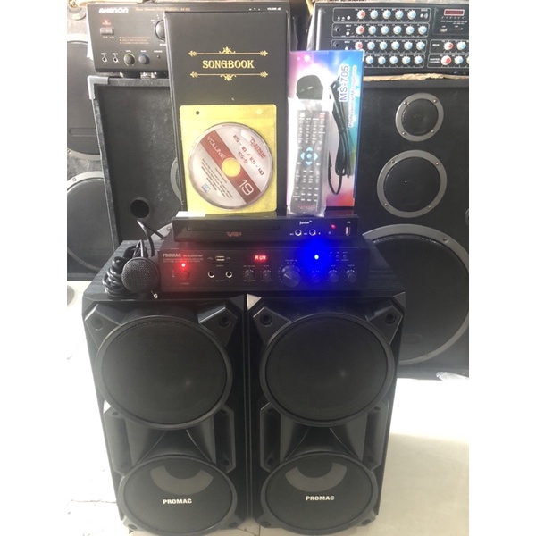karaoke set Promac(amplifier at Speaker )Platinum Videok player ks-5 ...
