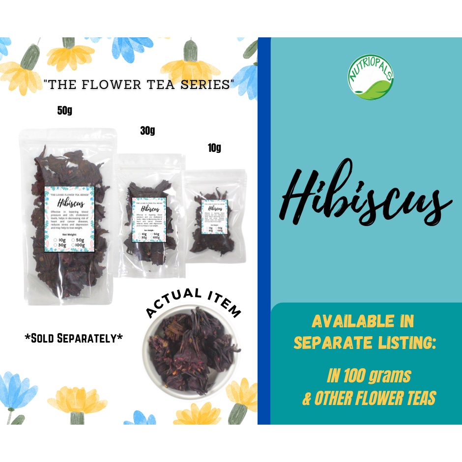 Dried Hibiscus Tea (Detox Tea / Tea Grade) -- 10g / 30g / 50g | Shopee Philippines