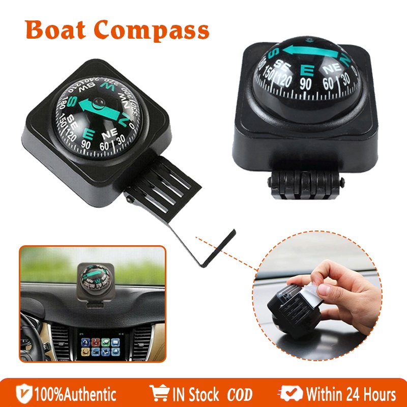 Car Compass Adjustable Dash Mount Compass Navigation Direction Pointing ...