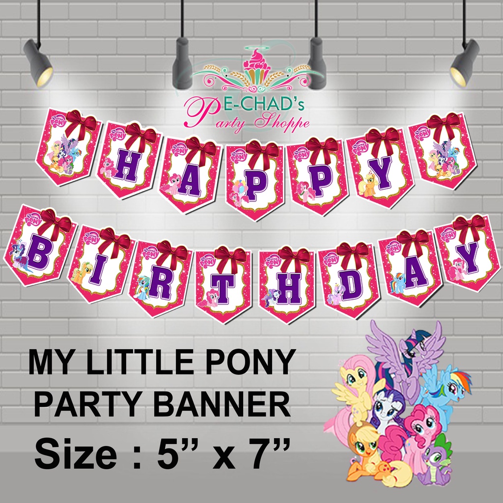 My Little Pony Theme Party Banner | Shopee Philippines