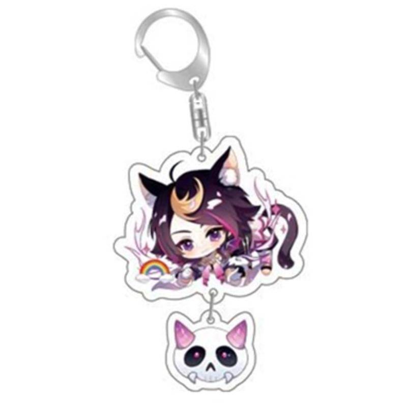 2022 Hot Anime Luxiem VTuber Vox Akuma Mysta Rias Cartoon Keychain ...