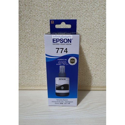 Genuine Epson 774 Pigment Ink (Black) for M100 M105 M200 M205 L605 L655 ...