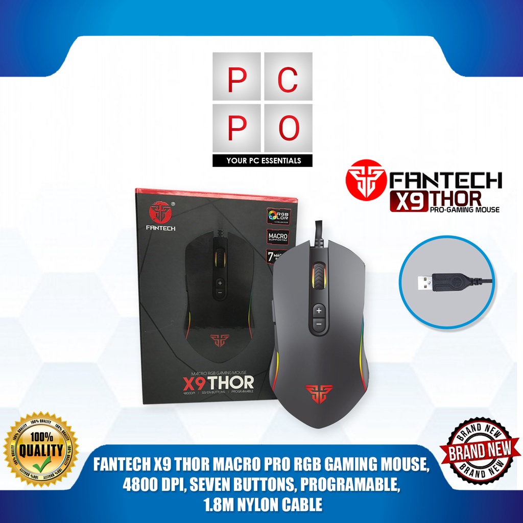 FANTECH RHASTA G10 Pro-Gaming Mouse Black | Shopee Philippines