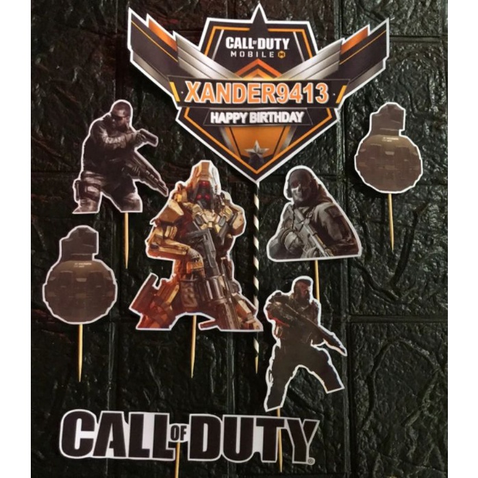 CALL OF DUTY COD PERSONALIZED CAKE TOPPER SET | Shopee Philippines
