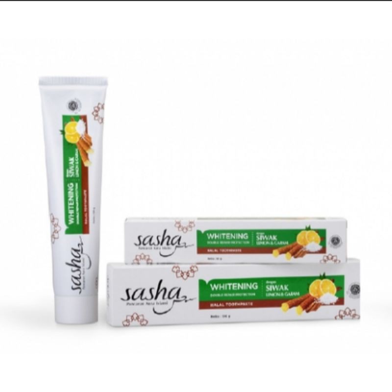 Sasha Whitening Toothpaste - 100% Original - Halal Toothpaste With ...