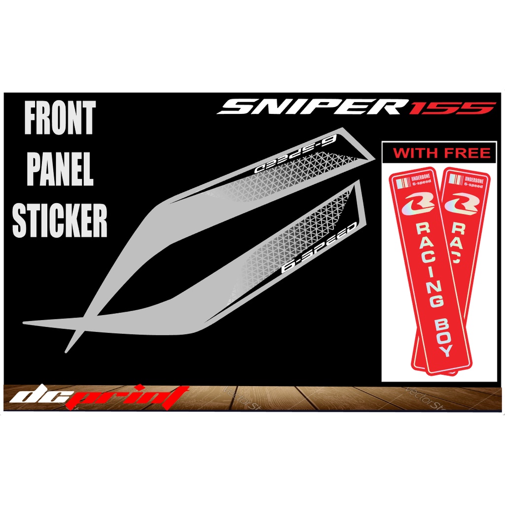 SNIPER155 FRONT PANEL STICKER Waterproof | Shopee Philippines