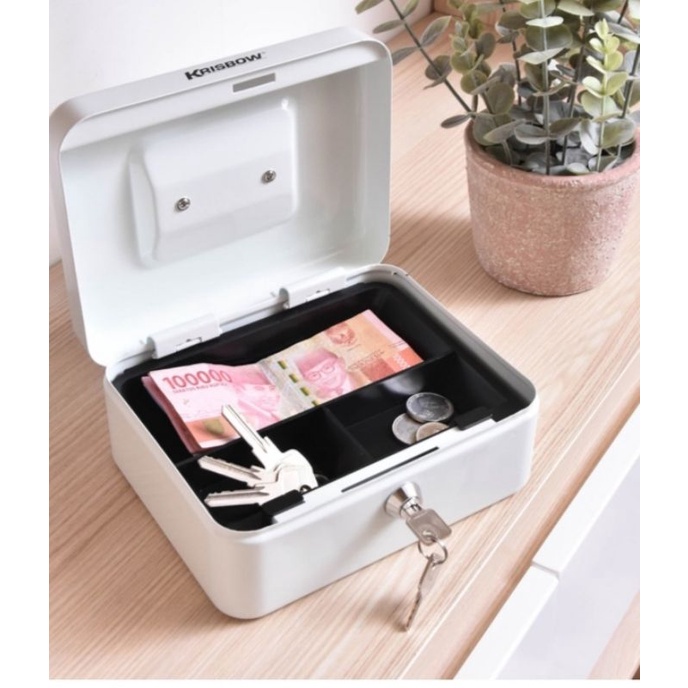 Krisbow Cash Box Money Storage Box 20 Cm Safe Box | Shopee Philippines
