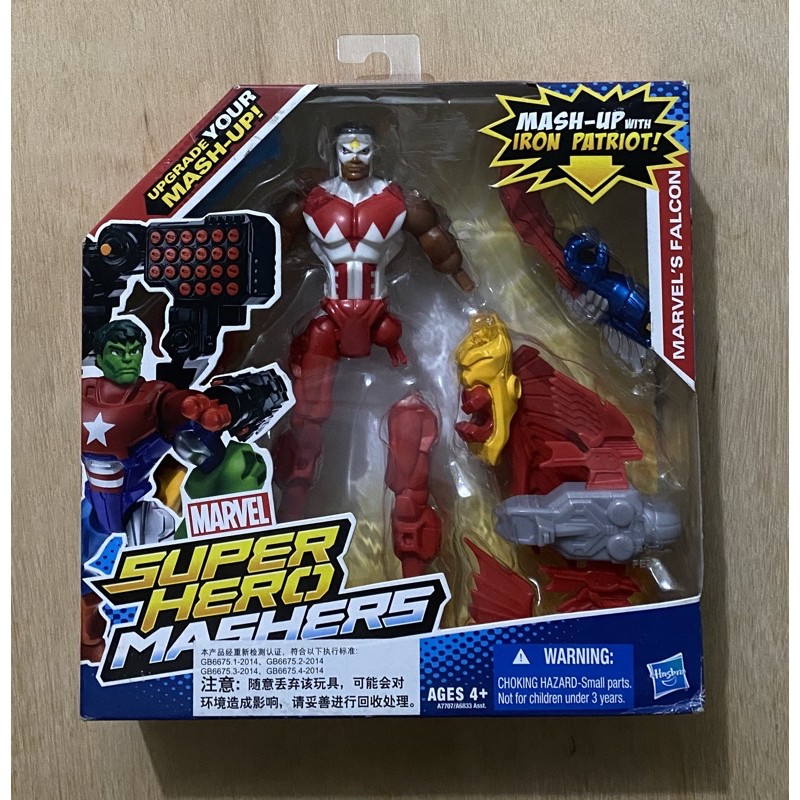 *Marvel Super Hero Mashers MARVEL'S FALCON 6" Mashed Up Hasbro Action ...