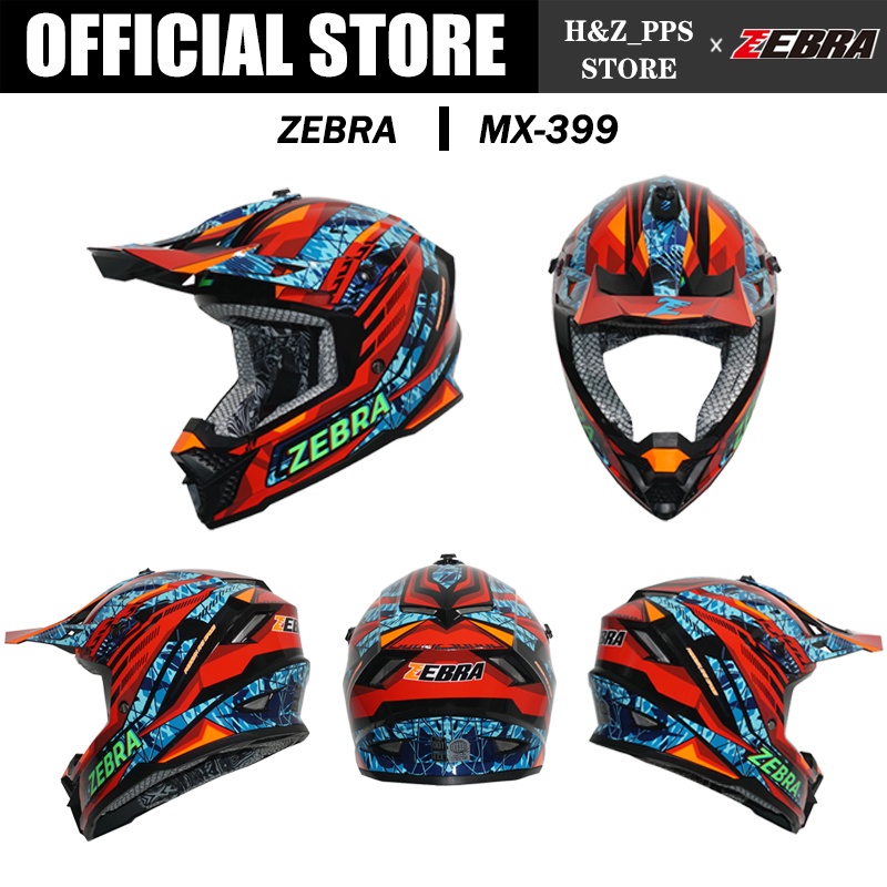 ZEBRA MX399 Off road helmets Full face helmet for men motocross helmet ...